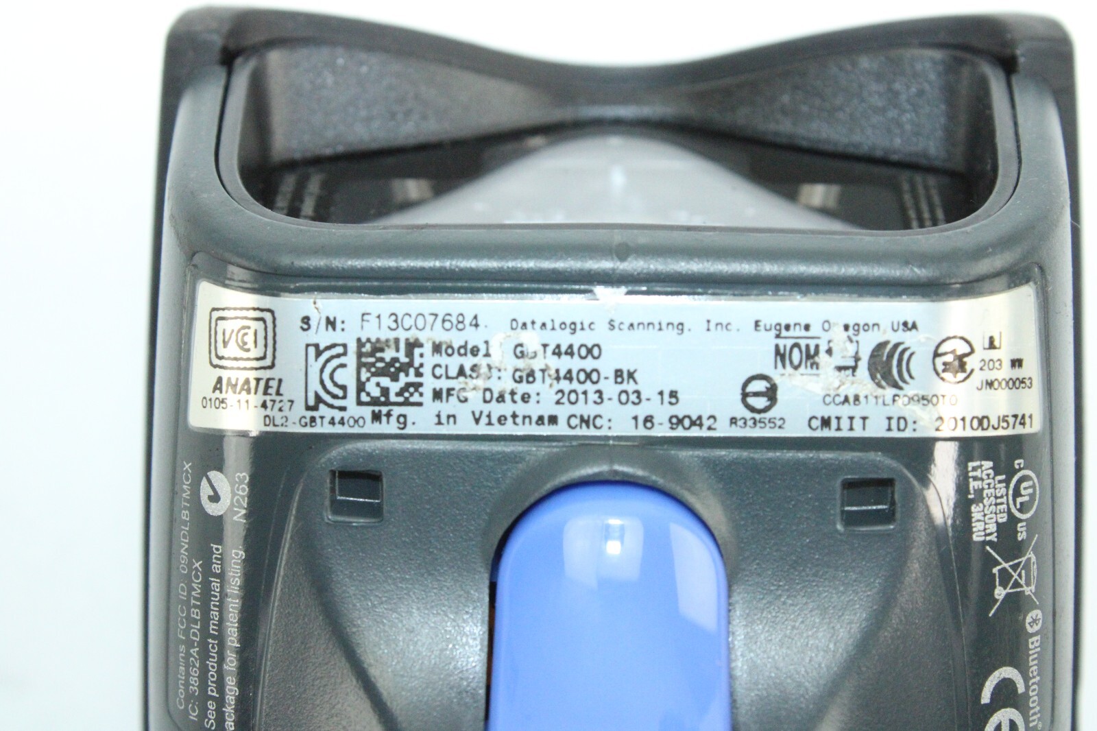 Lot of 2 Datalogic Gryphon GBT4400-BK Bluetooth POS Laser Barcode ...