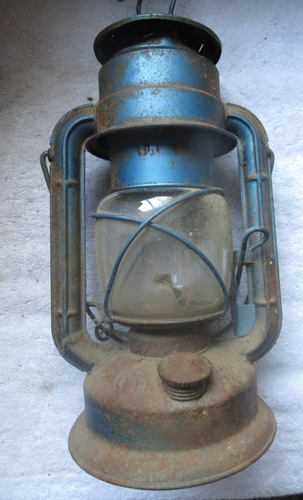 Vintage Chalwyn Tropic Blue Oil lantern 10” MADE IN ENGLAND | eBay
