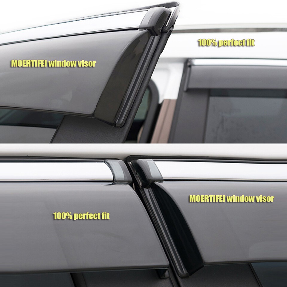 Car Window Vent Visor Deflector Shade Guards for Mitsubishi Outlander ...