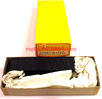 Accurail~HO~#4000~40' O.B. Box Car w/Wood Ends Kit~Undecorated~ | eBay