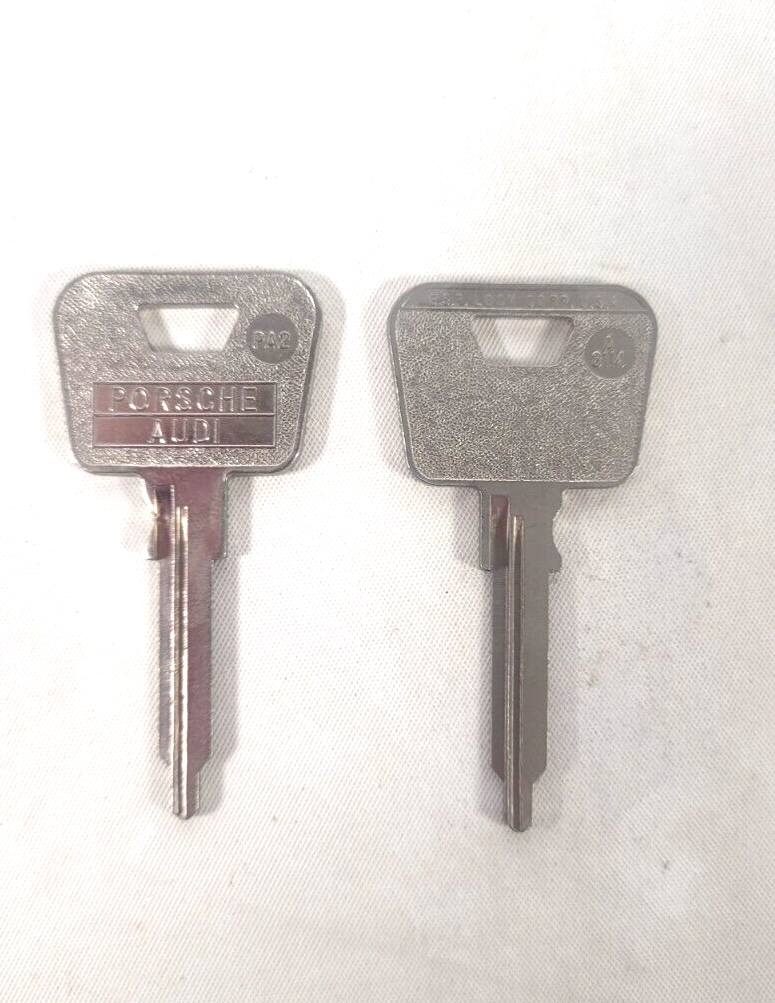 Vintage Porsche Audi Key Blank, ESP #PA2, Ilco #PO5, Taylor A81M, NOS ...