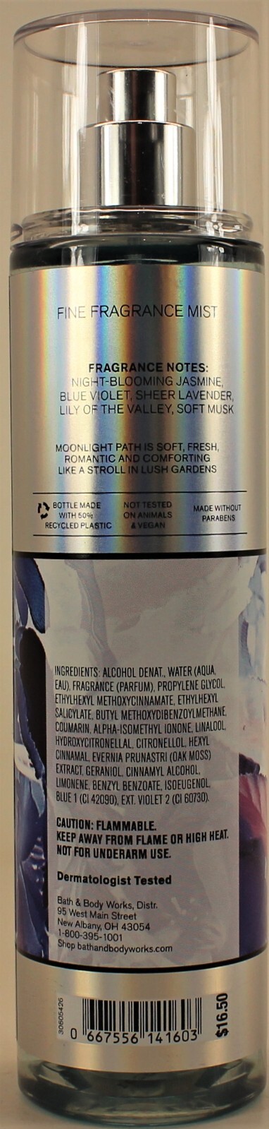 Bath & Body Works MOONLIGHT PATH Fine Fragrance Body Mist Spray 8 Oz ...