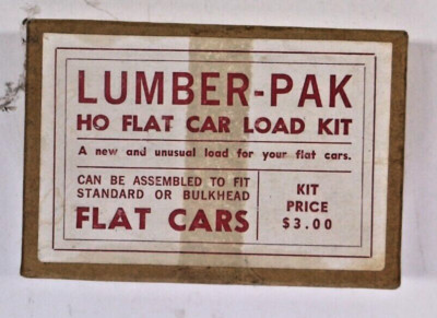 HO gauge Lumber -Pak flat car lumber loads in original box (lot 1225 ...