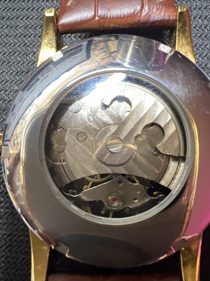 Timecraft Exhibition One Men's Watch genuine leather Band Mechanical ...