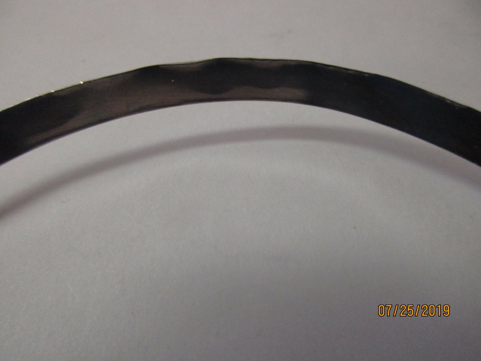 Vintage Sterling Silver Torque Neck Ring Necklace Mar… - Gem