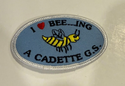 Girls Scouts GS I Love Bee....ing Being a Cadette G.S. Patch, Unused | eBay