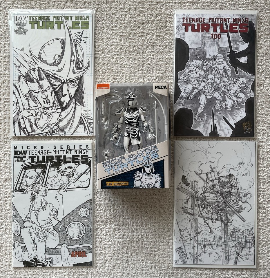 TMNT Comic Lot - Shredder NECA - TMNT 22 Phantom, TMNT 100 Bishop ...