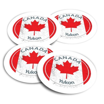 4x Vinyl Stickers Yukon Travel Canada Flag Canadian #59064 | eBay UK