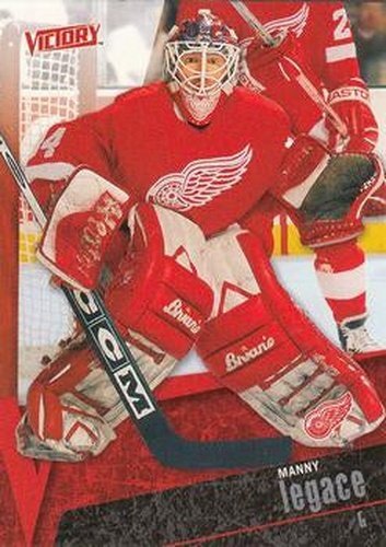 #69 Manny Legace - Detroit Red Wings - 2003-04 Upper Deck Victory ...