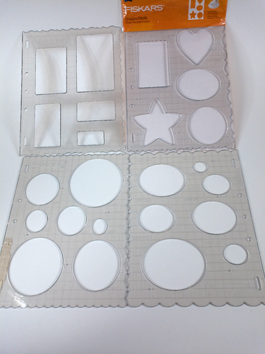 Set of 4 Fiskars Shape Templates Ovals Rectangles Circles Star ~ One ...