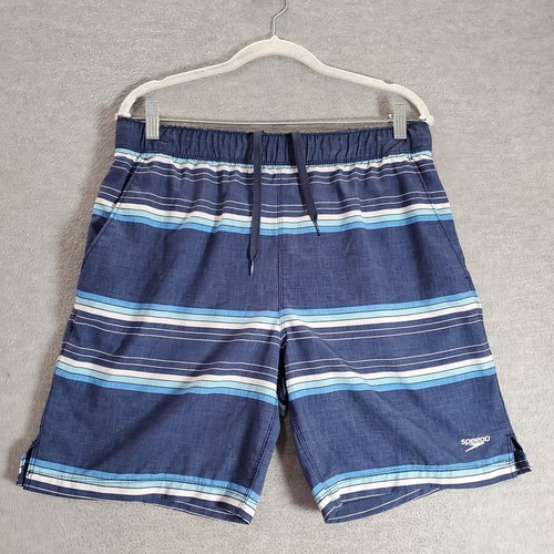 Speedo Men Swimwear Medium Striped Trunks Outdoor Beach Surf Pockets | eBay
