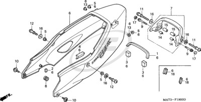 Honda Blackbird CBR1100XX 97-07 Fairing Hook Dimple Washer Individual ...