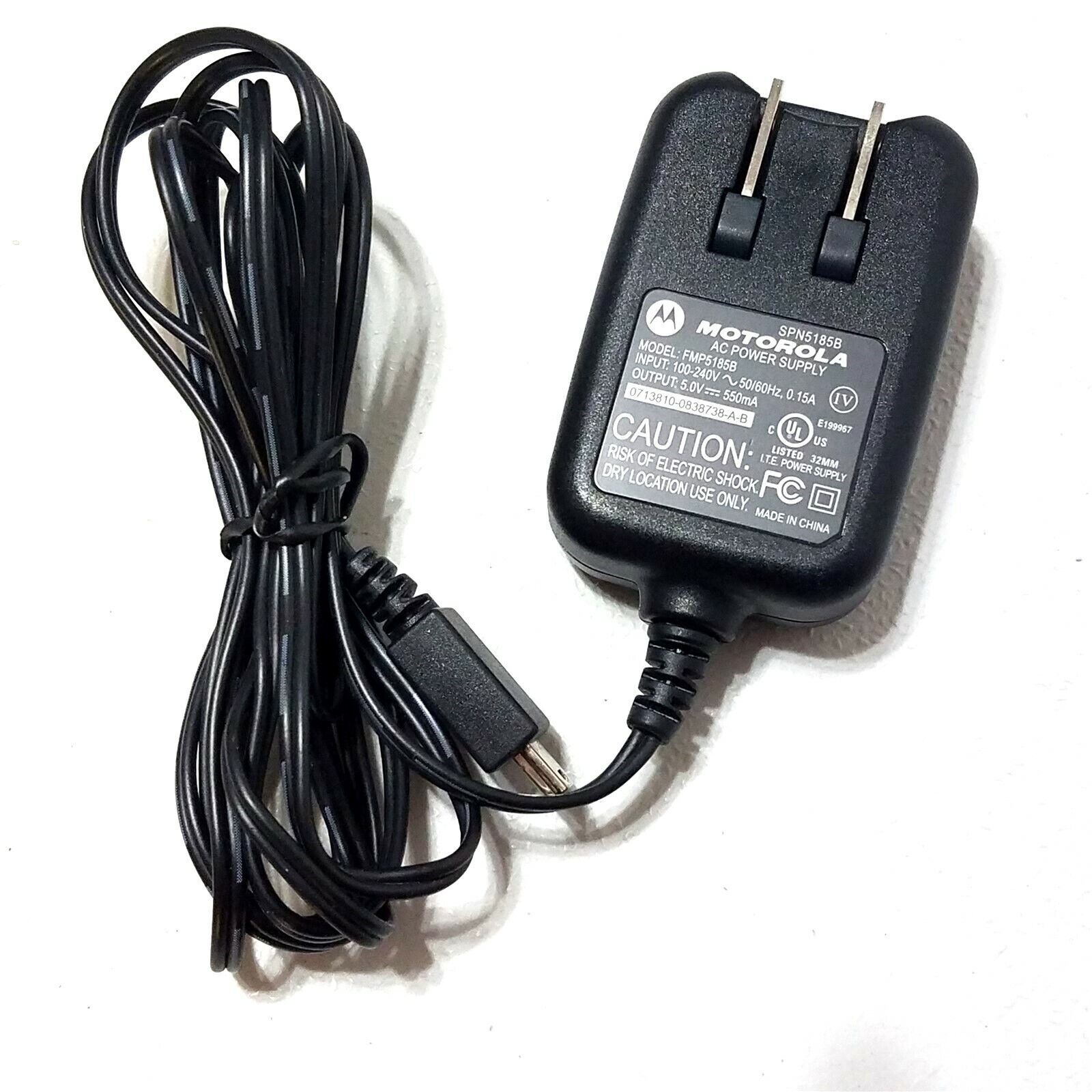 MOTOROLA OEM Mini USB HOME TRAVEL CHARGER HOUSE WALL OUTLET AC POWER ...