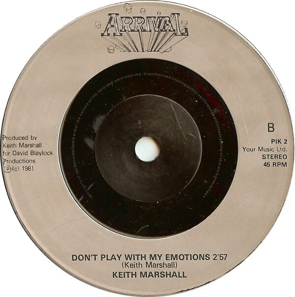 Keith Marshall - Only Crying (7", Single, Sil) | eBay