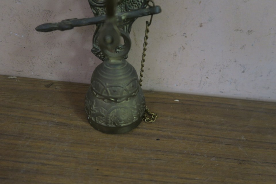Vintage Hanging Ringing Brass Monastery Bell | eBay
