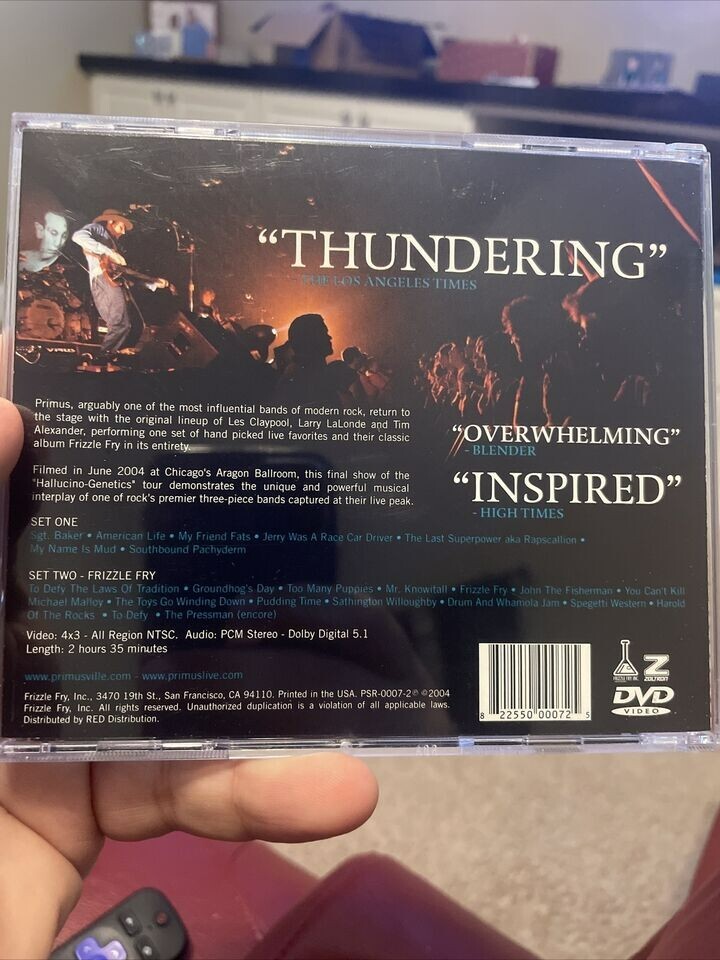 Primus - Hallucino-Genetics Live 2004 (DVD, 2004, Jewel Case Packaging ...