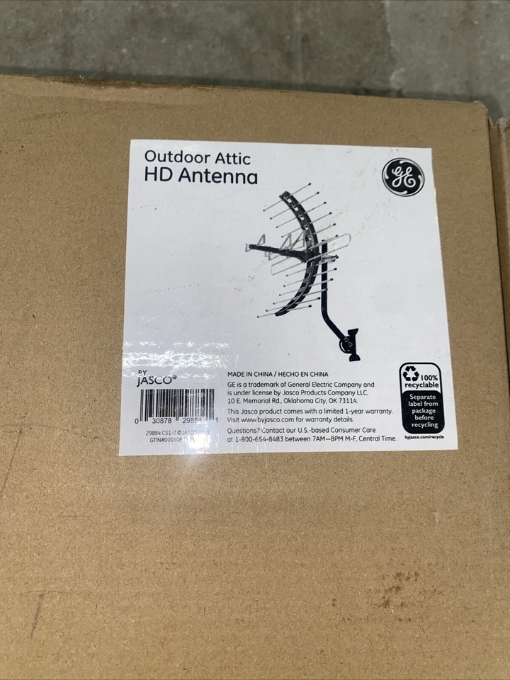 GE Outdoor Attic HD Digital TV Antenna, Long Range TV Antenna Smart TV | eBay