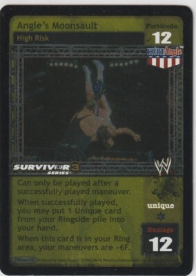 WWE: Angle's Moonsault (SS3) [Lightly Played] card type Kurt Angle Raw ...