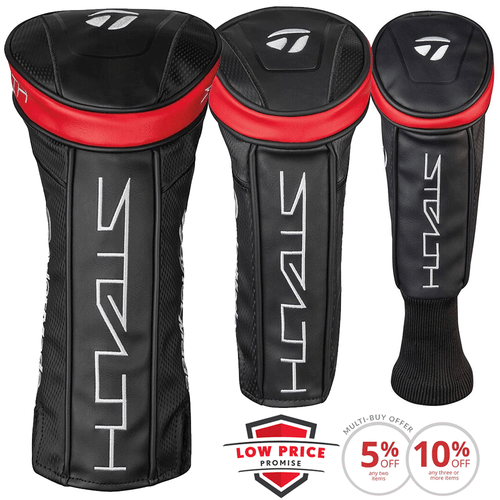 TAYLORMADE STEALTH GOLF HEADCOVERS DRIVER, FAIRWAY & RESCUE COVERS ...
