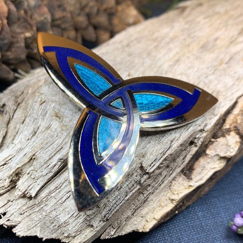 Trinity Knot Celtic Brooch Irish Scottish Welsh Pagan Wiccan Ladies Pin ...