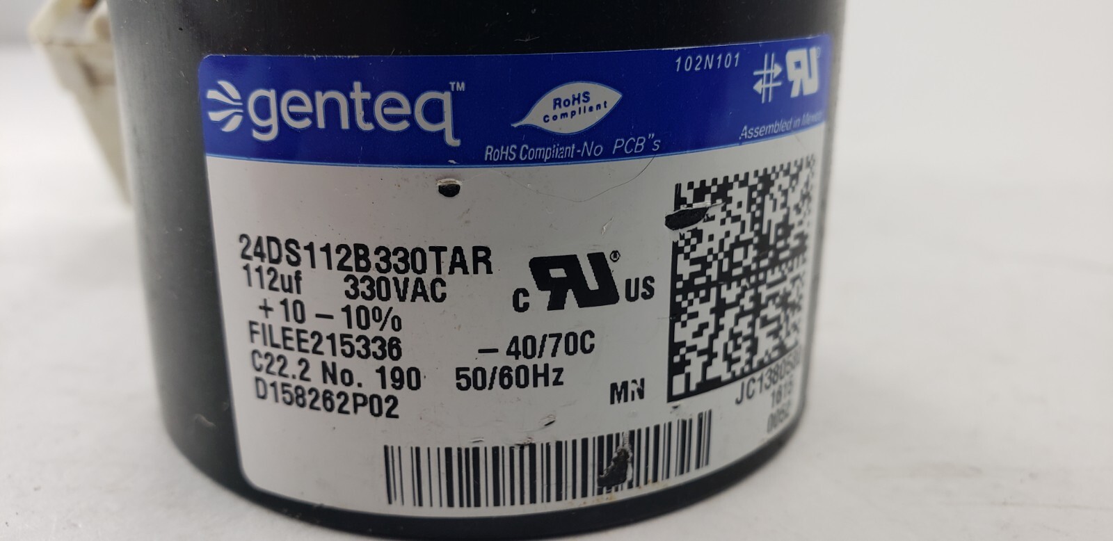 Trane Start Assist Kit 112uf 24DS112B330TAR FILEE215336 w/Relay 50A for ...
