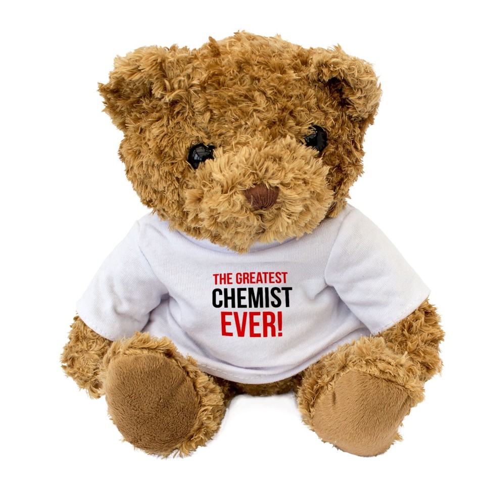 NEW - THE GREATEST CHEMIST EVER - Teddy Bear - Cute Cuddly Soft - Gift ...