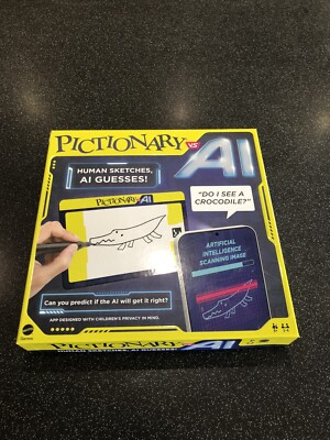 Pictionary VS AI, Family Board Game for Kids and Adults Mattel Games ...