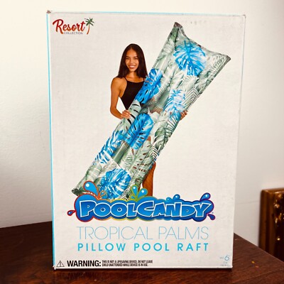 Pool Candy Pillow Pool Raft Tropical Palms Floats Pool Inflatable ...