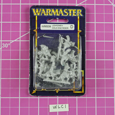 Warmaster Lizardmen Cold One Riders NIB - Rare OOP Games Workshop 10mm ...