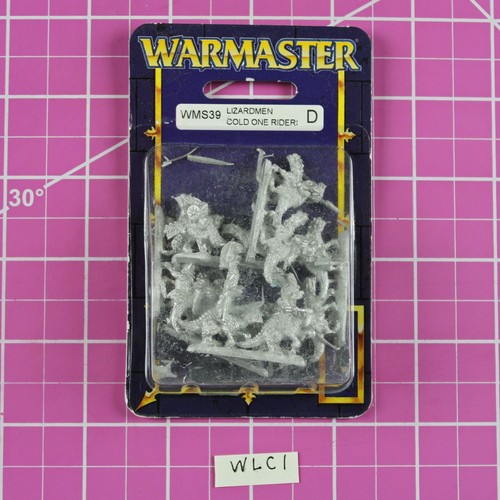 Warmaster Lizardmen Cold One Riders NIB - Rare OOP Games Workshop 10mm ...