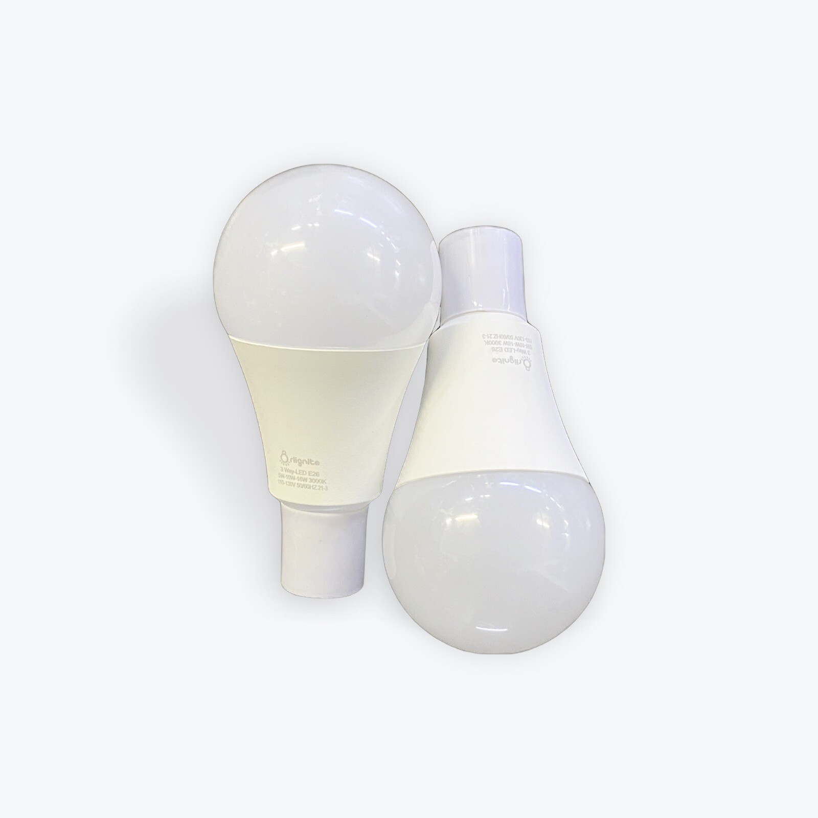 Briignite 3 Way 2 Pack Light Bulbs Three Way A19 LED E26 Base 110-130V ...