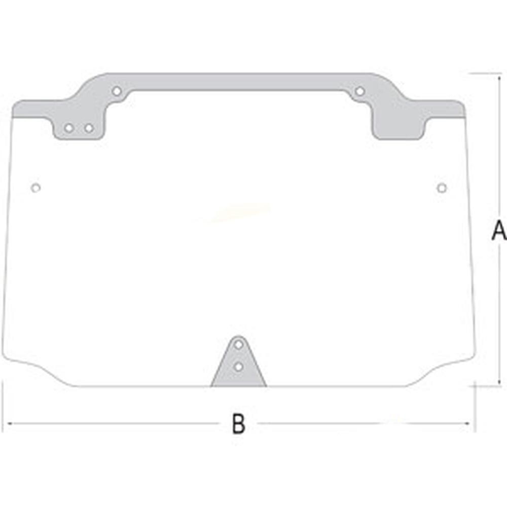 Glass Rear Window Fits New Holland TN75D Fits Case IH JX1075C JX1070C ...