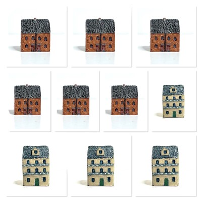 3mm Wargame Terrain - Pack of 10 X 3mm Buildings - Wargame Scenery | eBay