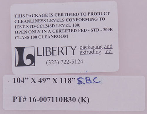 NEW ASM PN: 16-007110B30 Polygon 8300 P8300 Pulsar Reactor Shipping Bag ...