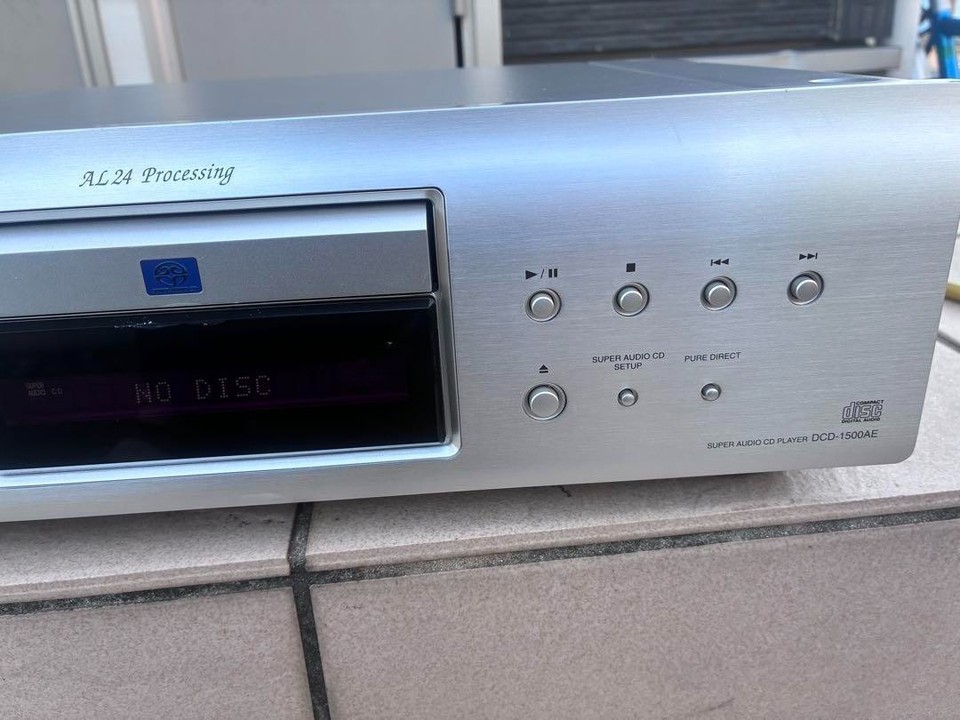 DENON DCD-1500AE CD SACD Player AL24 Processing Pure Direct Remote ...
