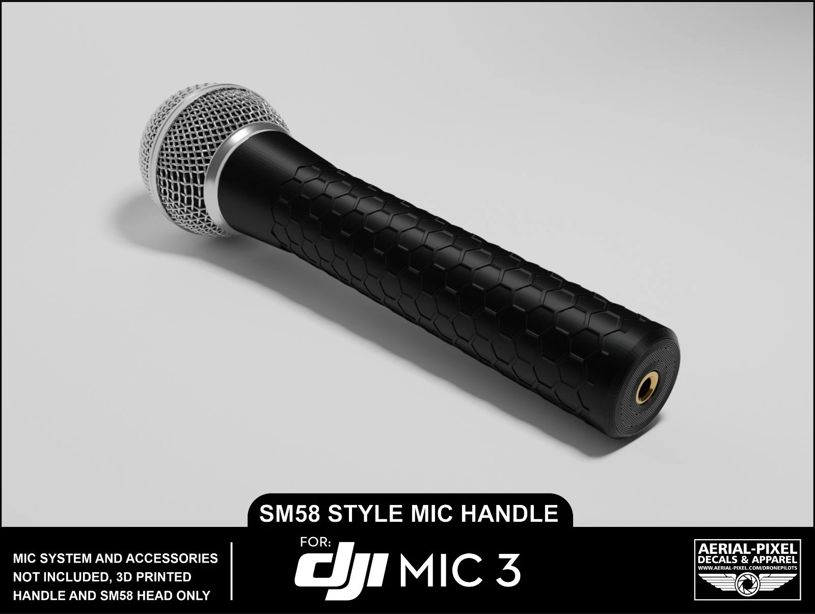 DJI Mic 3 Traditional Microphone Grip Interview Handle SM58 Style ...