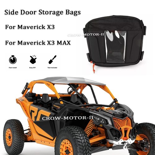 UTV Upper Door Storage Bags Accessory For Can-Am Maverick X3 / Maverick ...