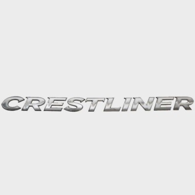 Crestliner Boat Raised Logo Decal 2201999 | Chromax Silver Sticker | eBay