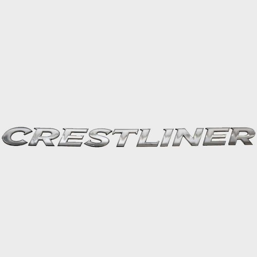 Crestliner Boat Raised Logo Decal 2201999 | Chromax Silver Sticker | eBay