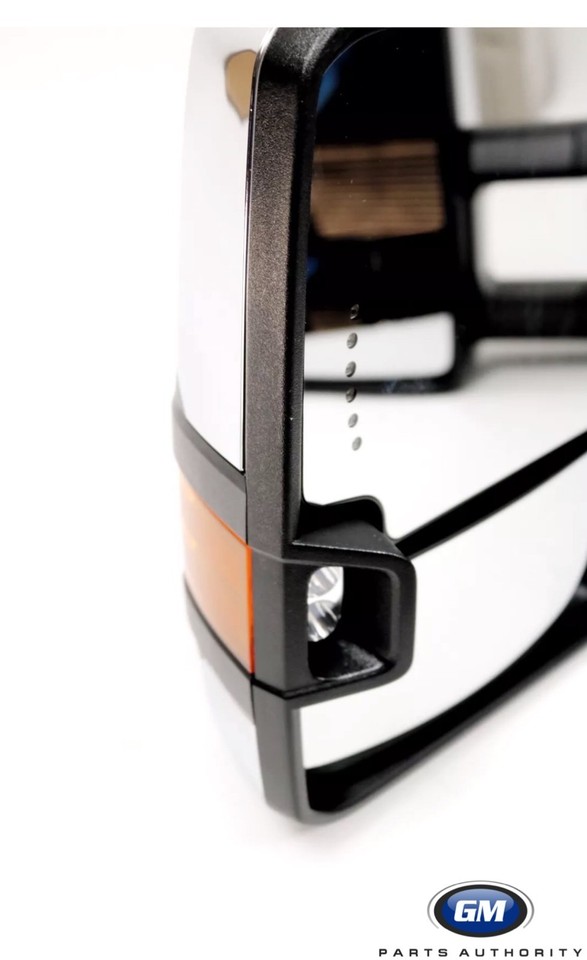 2014-2018 Silverado Sierra Camper Trailer Tow Mirrors 23372181 Chrome ...