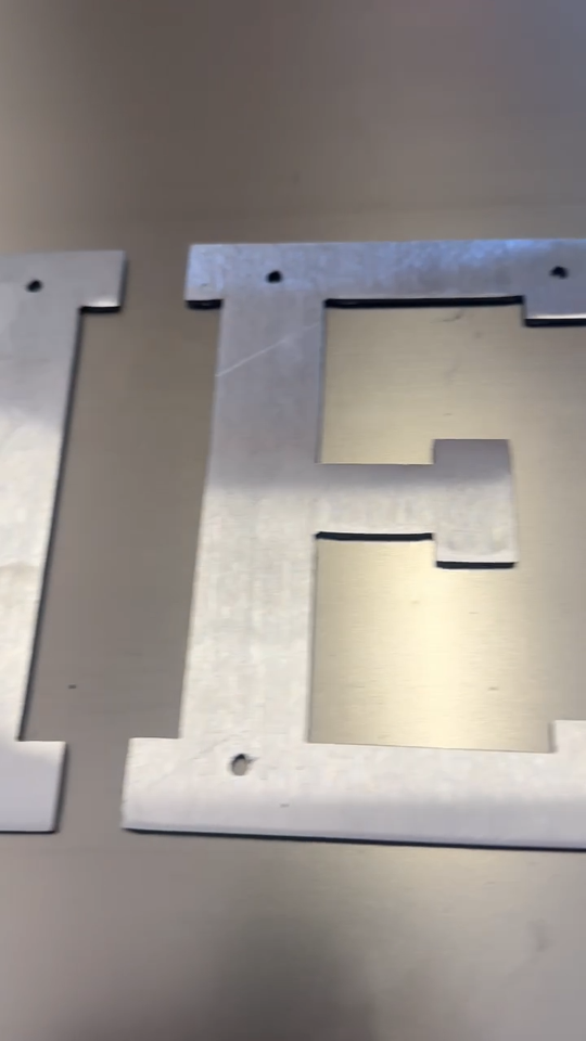 12 Inch Metal Letters & Numbers-Rusty or Natural Finish -Mounting Hole ...