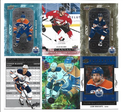 Edmonton Oilers 14 Card Lot Connor McDavid Dylan Holloway Rookie Leon ...