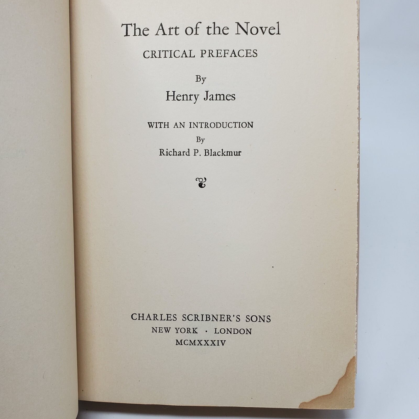 The Art of the Novel by Henry James - 1934, 1st Edition, 1st Printing ...