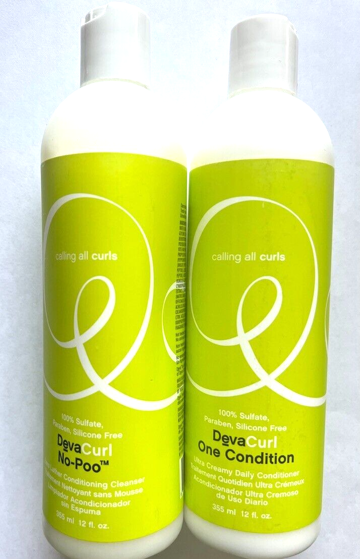 DevaCurl No-Poo Zero Lather Conditioning Cleanser & One Conditioner ...