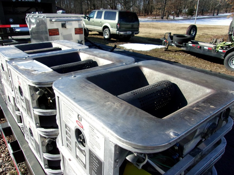 6...MILITARY SURPLUS MBU BURNERS ALL POWER UP- UNTESTED- MKT FIELD ...