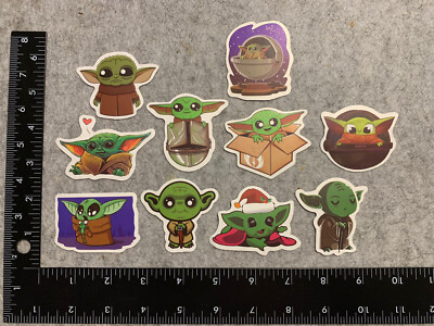 Lot of 10 Assorted Baby Yoda Stickers | eBay