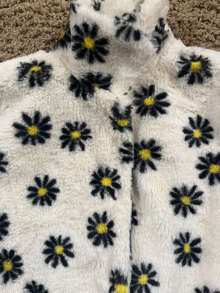 ALTAR'D STATE ~ Fur Crop Jacket ~ Size S Small ~ Floral Daisy | eBay