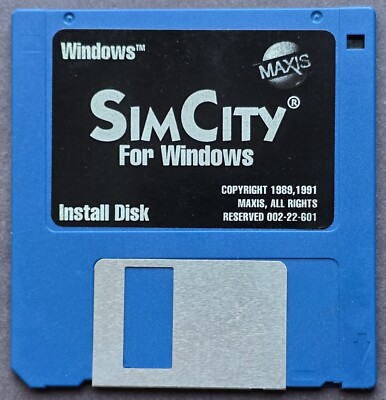 SimCity for Windows - 3.5" Floppy Disk | eBay