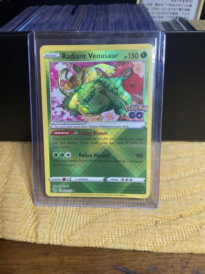 Pokémon TCG Radiant Venusaur Pokemon GO 004/078 Holo Radiant Rare | eBay