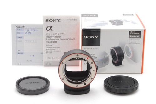 [UNUSED w/BOX] Sony LA-EA3 A-mount to E-mount Lens Adapter from JAPAN ...